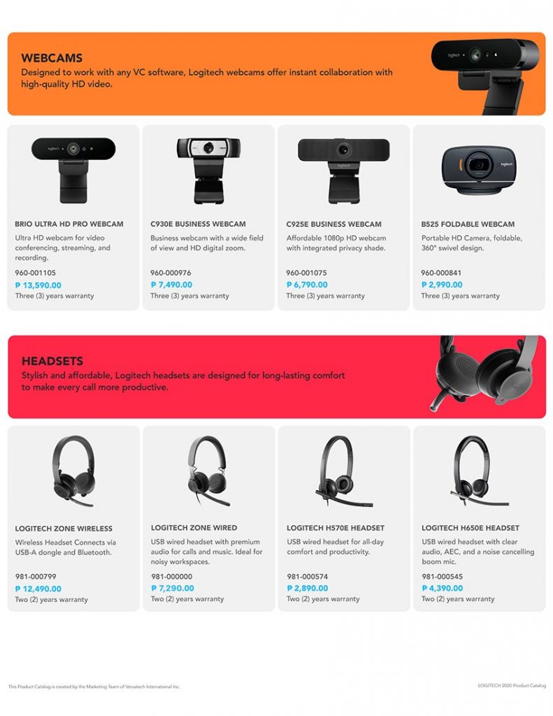 Logitech Philippines announces Versatech International as its new official distributor for Video ...
