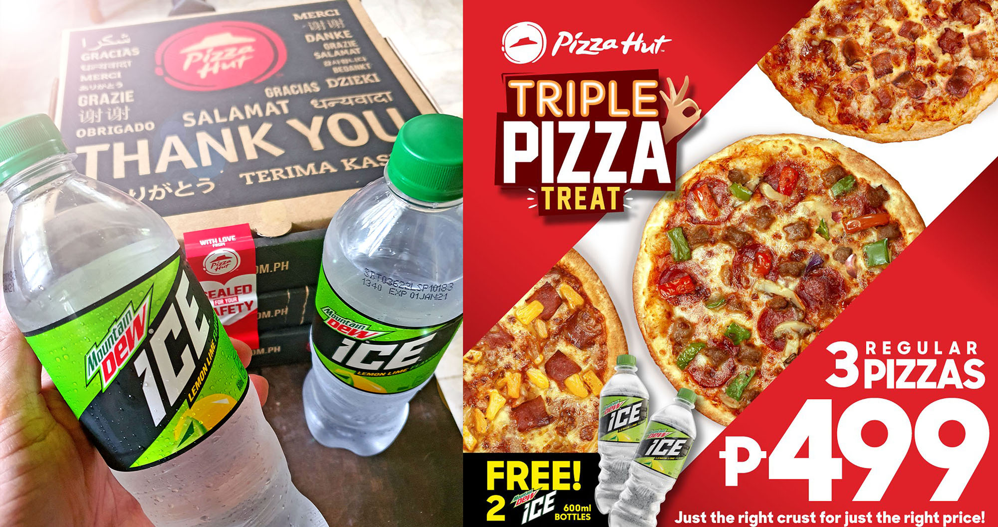 Pizza Hut offers three fan-favorite pizzas with Triple Pizza Treat ...