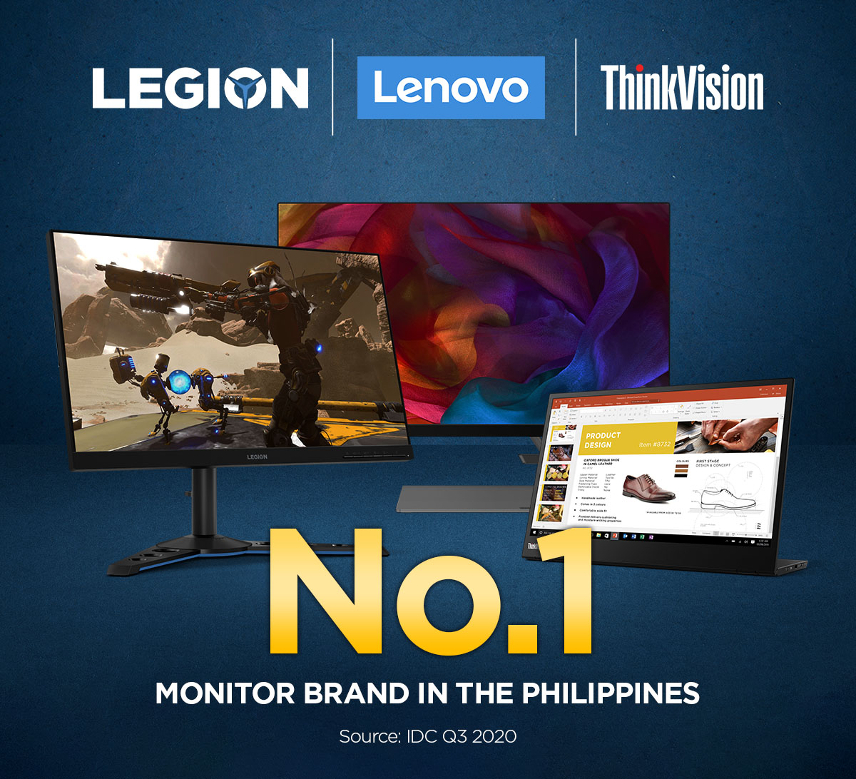 Lenovo named as top monitor brand in the Philippines - MegaBites