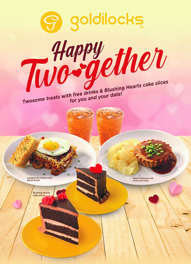 Goldilocks perfect combo meal this Valentines' Day offers FREE drinks ...