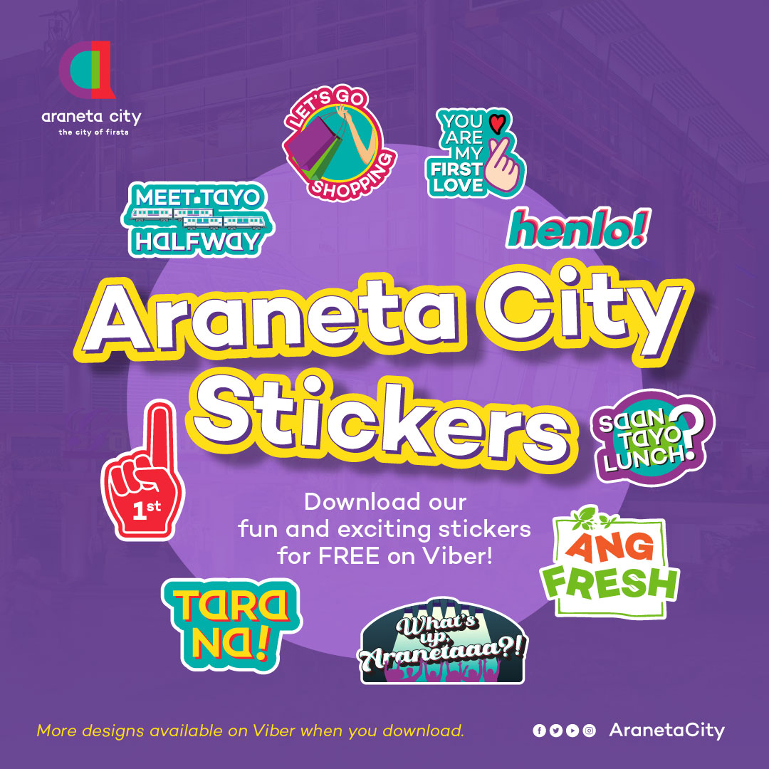 Araneta City spreads good vibes through cool Viber, Instagram stickers ...