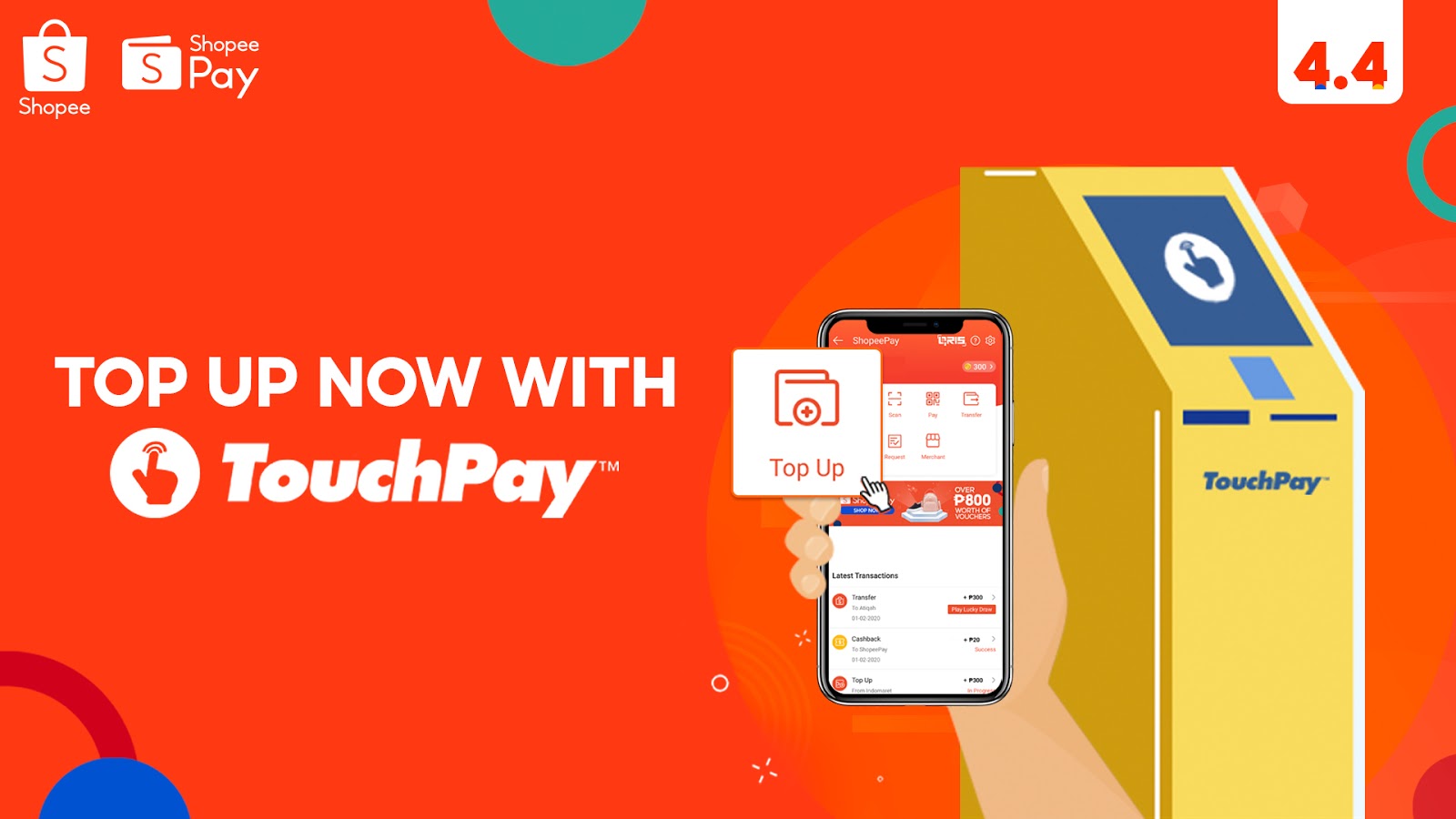 Top Up Your ShopeePay Wallet Anytime at Over 600 TouchPay Locations ...