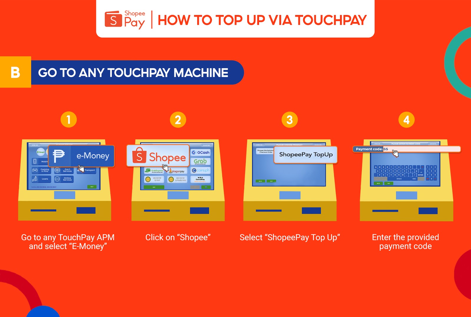 Top Up Your ShopeePay Wallet Anytime at Over 600 TouchPay Locations ...