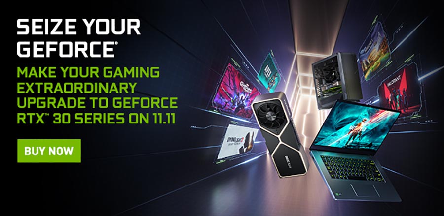 Make your. gaming extraordinary upgrade to GeForce RTX™ 30 Series on 11 ...