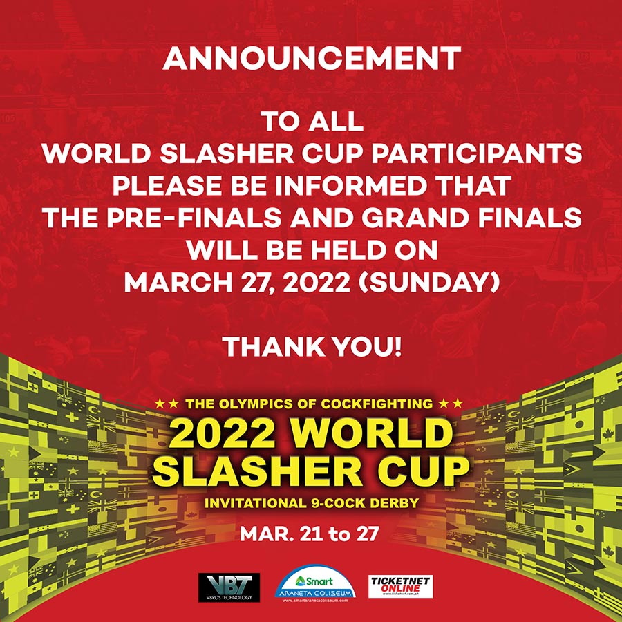 World Slasher Cup 2022 Finals All Set - MegaBites