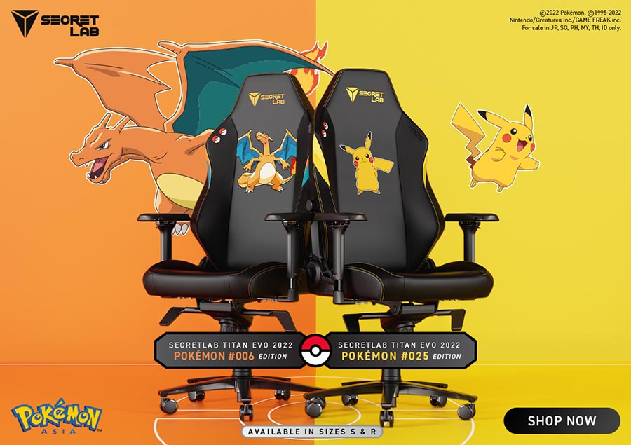 Back by popular demand, The Pokémon Collection by Secretlab is back for ...