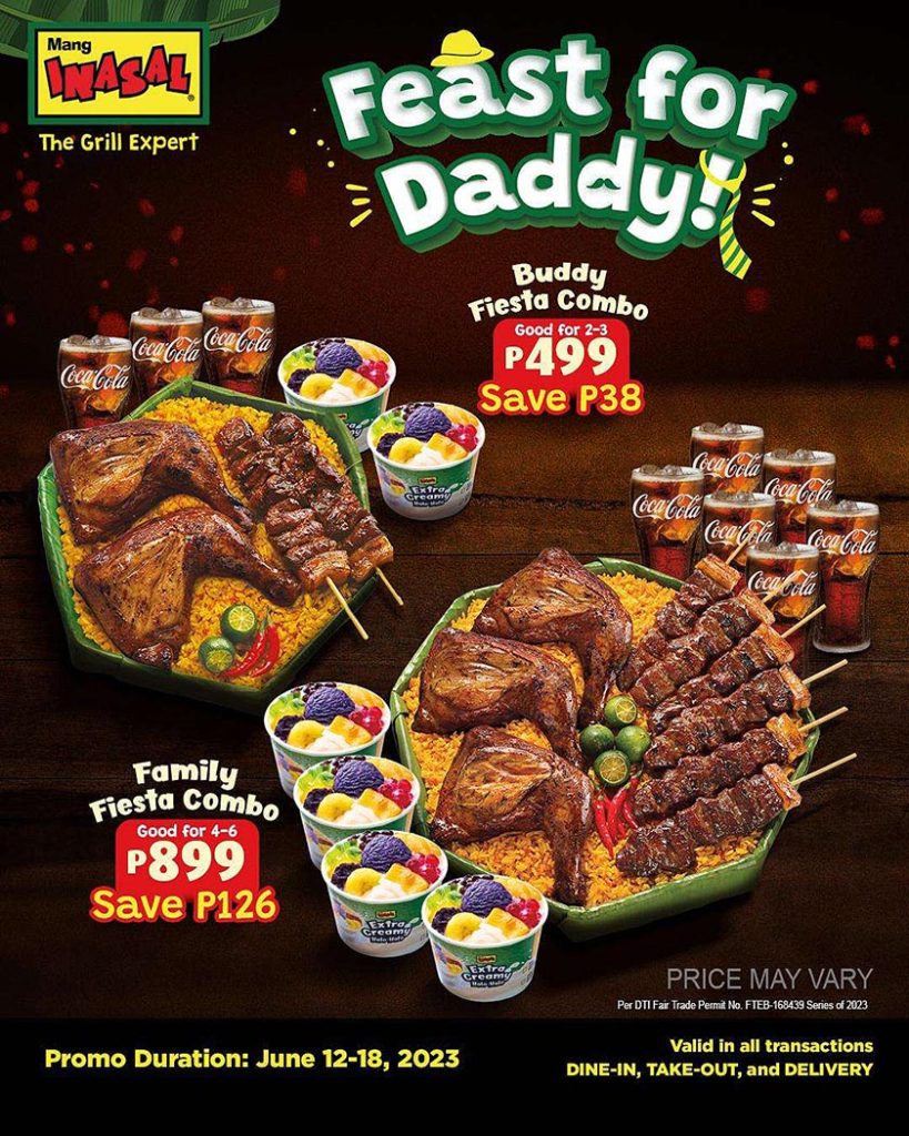 Fiesta Combo treats await dads at Mang Inasal - MegaBites