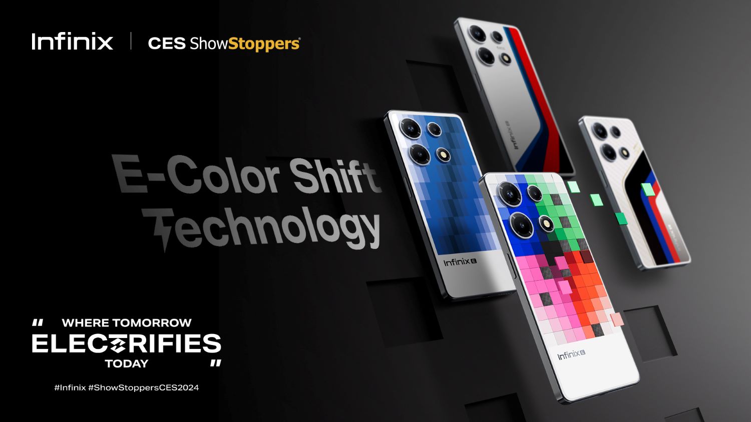 Infinix Unveils E-Color Shift at CES 2024 Revolutionizing Interactive Smartphone Color ...