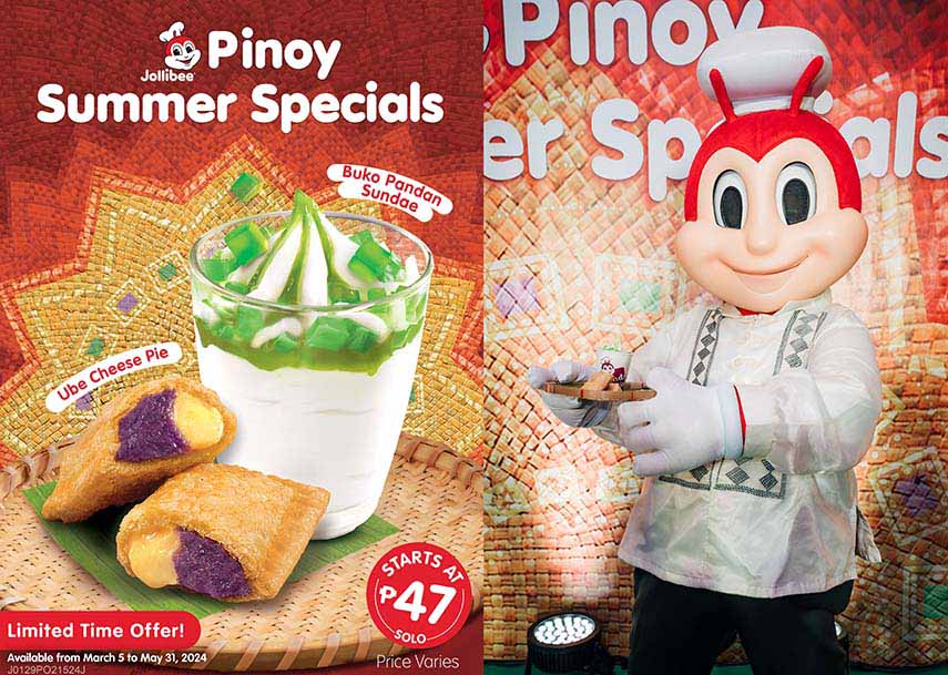 Jollibee offers Pinoy Summer Specials with Ube Cheese Pie and Buko ...