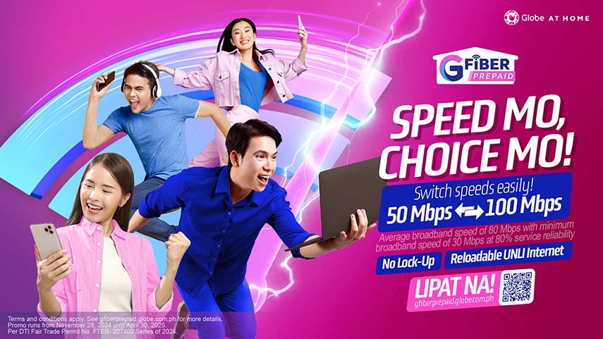 Globe AT HOME launches PH’s fastest prepaid fiber with new 100 Mbps ...