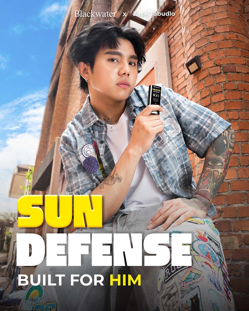 Zack Tabudlo joins Blackwater for the launch of its newest sunscreen ...